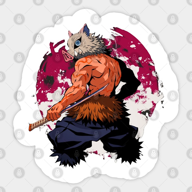 hashibira inosuke - kimetsu no yaiba - Inosuke Hashibira - Sticker ...