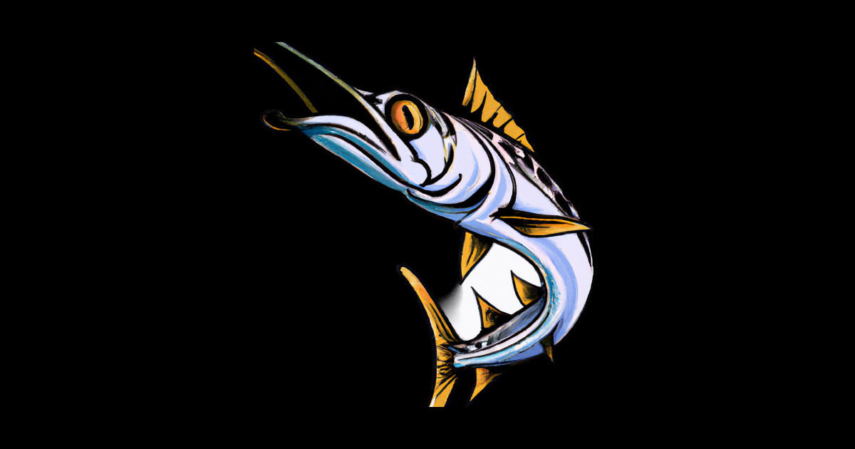 Cute Barracuda Drawing - Barracuda - Sticker | TeePublic