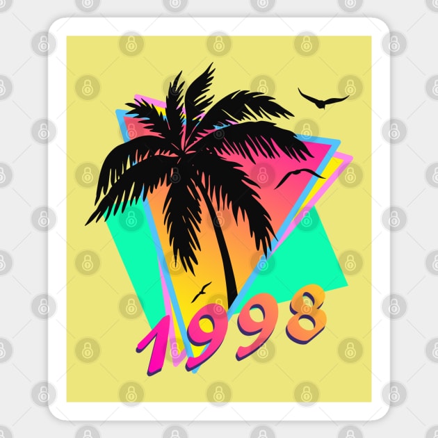 1998 Tropical Sunset - 1998 - Sticker | TeePublic