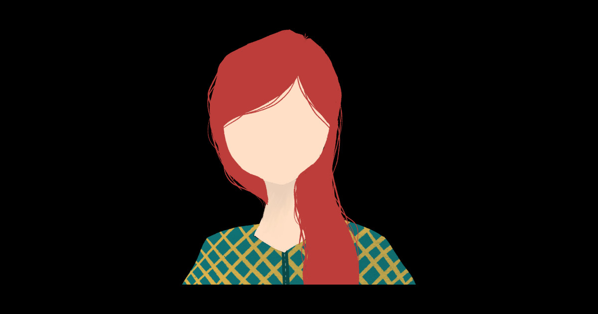 No Face Red Hair - No Face Red Hair - Magnet | TeePublic