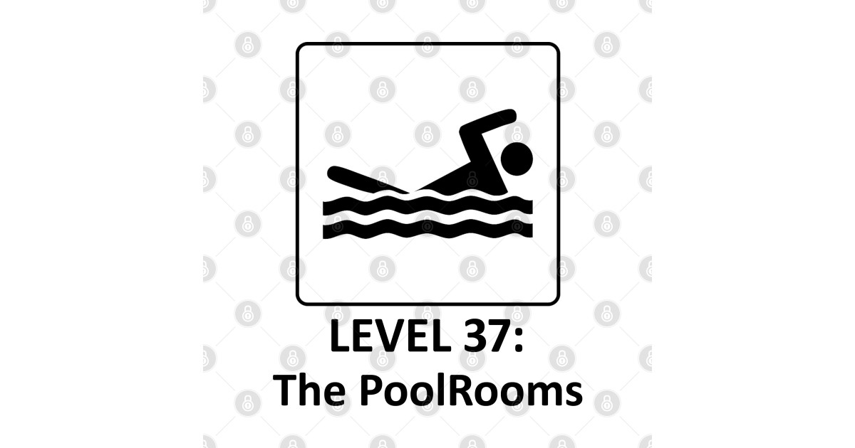 The Backrooms - The Poolrooms - Level 37 - Black Outlined Version ...