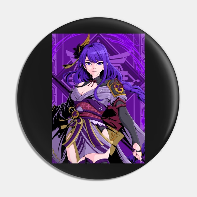 GENSHIN IMPACT RAIDEN SHOGUN - Raiden Shogun - Pin | TeePublic