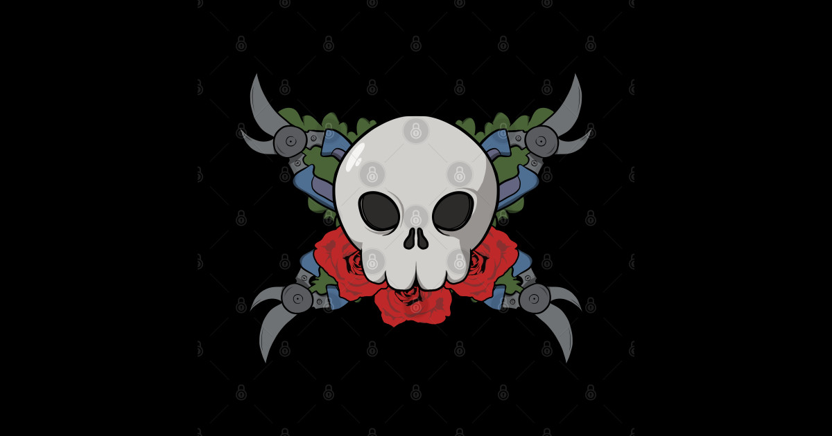 Gardeners crew Jolly Roger pirate flag (no caption) - Jolly Roger ...