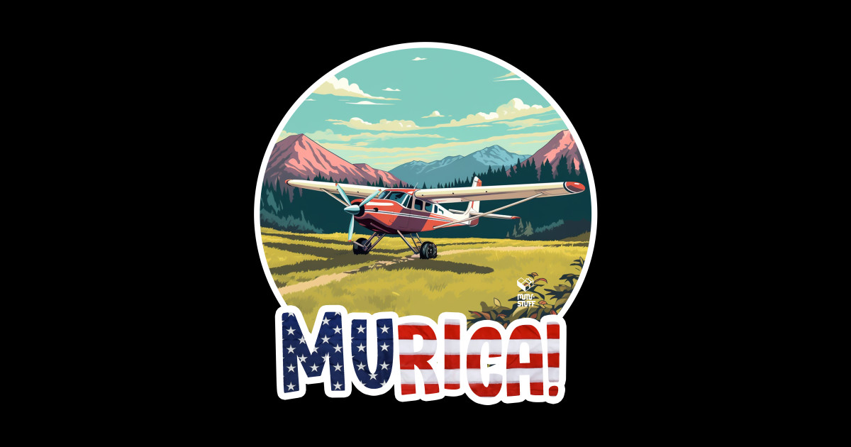 MURICA - Pilot Life ii - Planes - Sticker | TeePublic