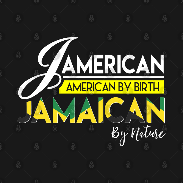 Jamerican Jamaican American - Jamaican American - T-Shirt | TeePublic