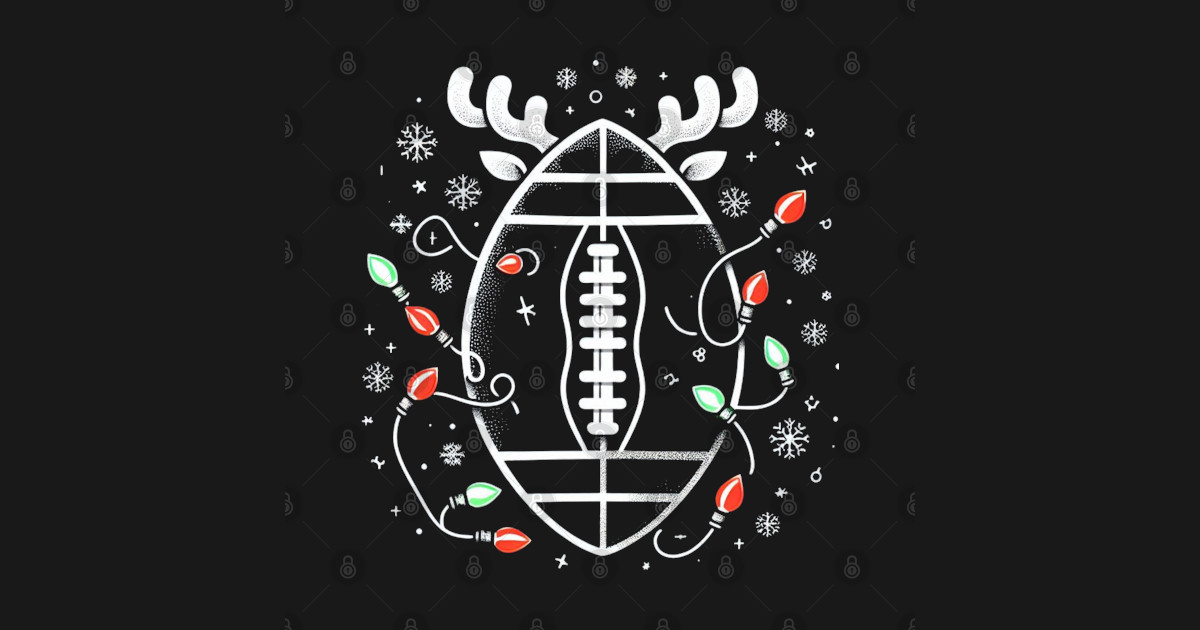 Reindeer Football Christmas Lights Winter Gift - Reindeer Football ...