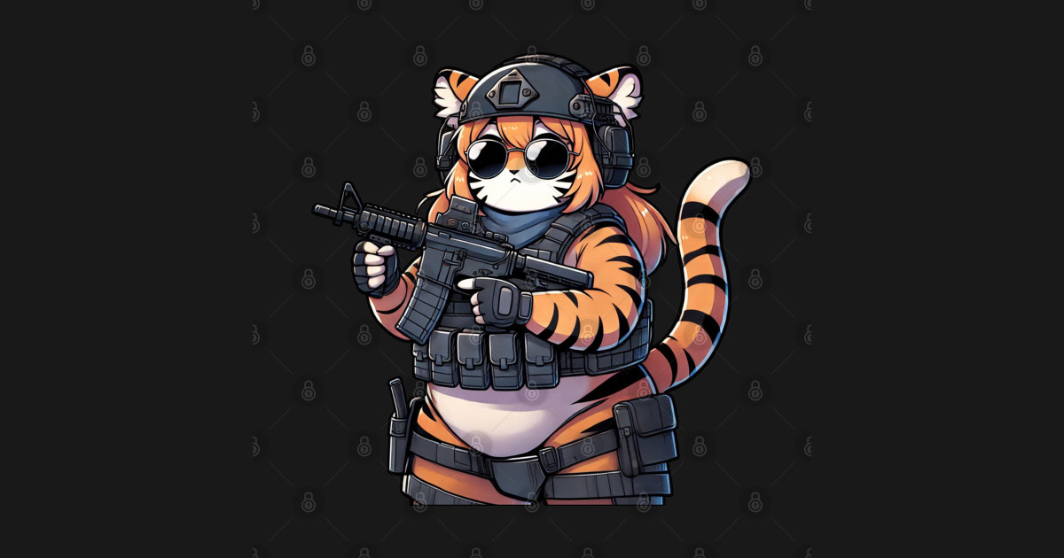 Tactical Tiger - Tiger - T-Shirt | TeePublic