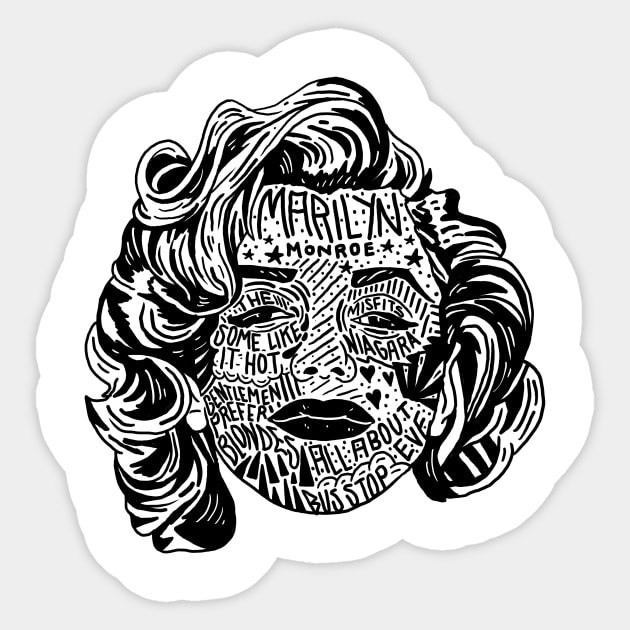 Marilyn Monroe - Marilyn Monroe - Sticker | TeePublic
