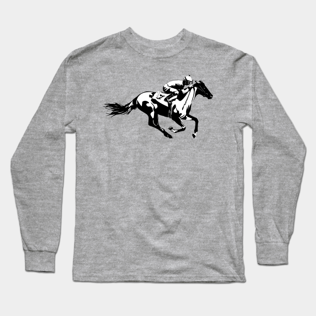 No.1 Horse Race Jockey - Horse Racing - Long Sleeve T-Shirt | TeePublic