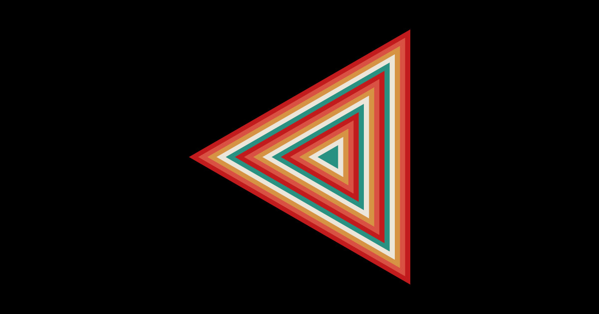 Retro Pop Triangle - Retro Pop Triangle - Sticker | TeePublic