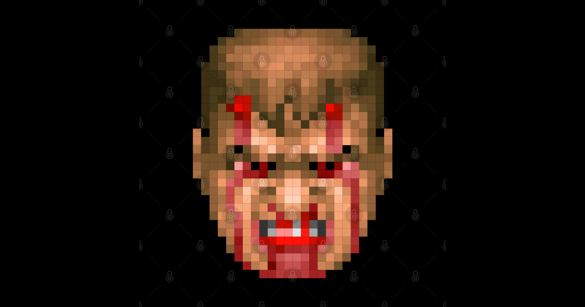 Doom Health Indicator - Doom - Sticker | TeePublic