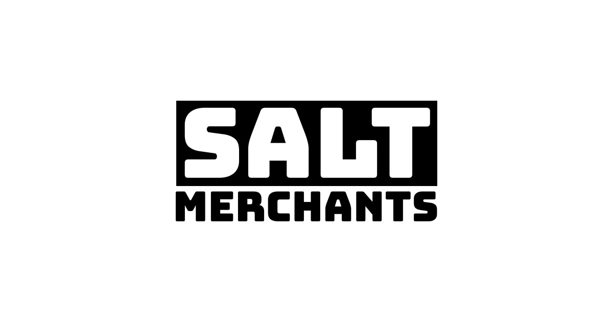 Salt Merchants Block Logo - Black - Salty Gamer - T-Shirt | TeePublic