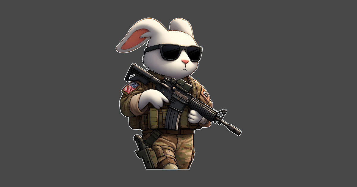 Tactical Rabbit - Rabbit - T-Shirt | TeePublic