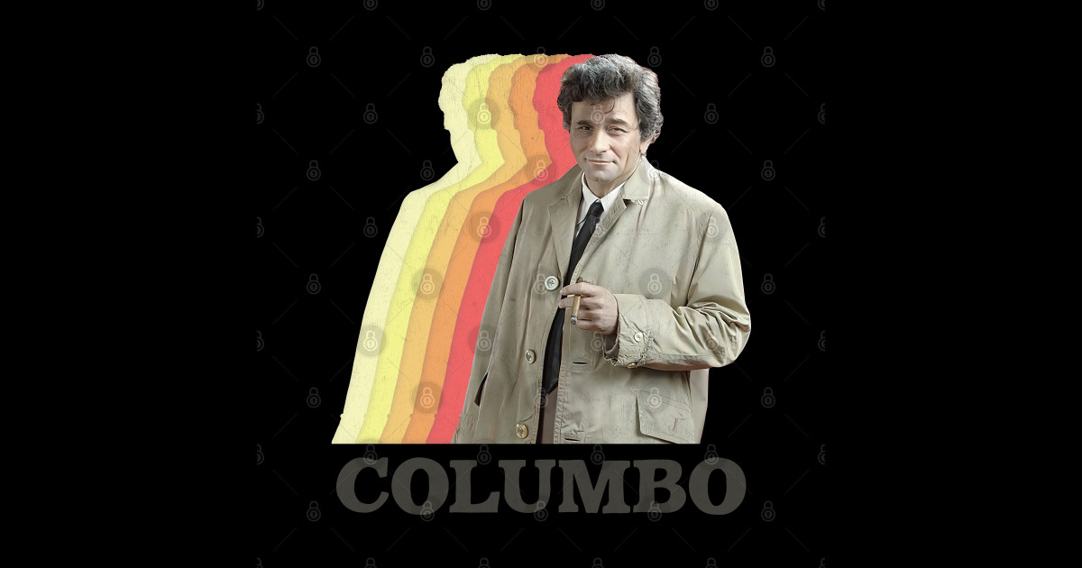 Columbo / Vintage Faded Style Retro TV Fan Design - Columbo - Posters ...