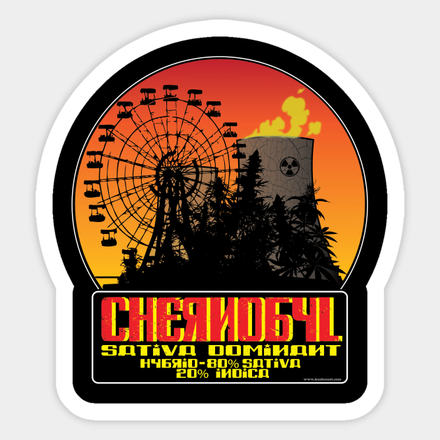 Chernobyl Cannabis Strain Art - Chernobyl Cannabis Strain Art - Sticker ...
