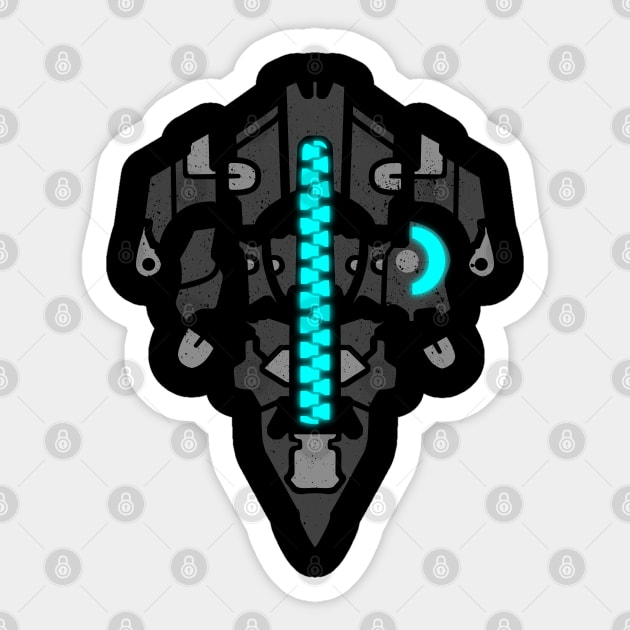 Dead Space RIG Front and Back - Dead Space - Sticker | TeePublic