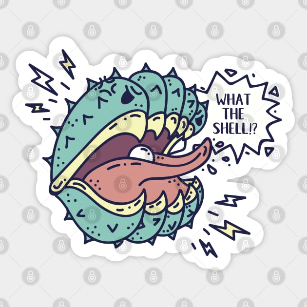 What the shell - Shell - Sticker | TeePublic
