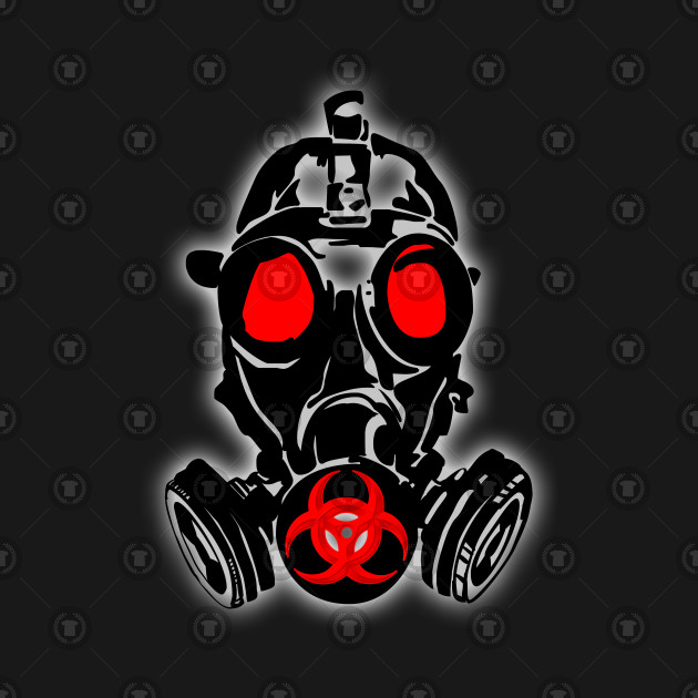 biohazard, gas mask - Biohazard Gas Mask - T-Shirt | TeePublic
