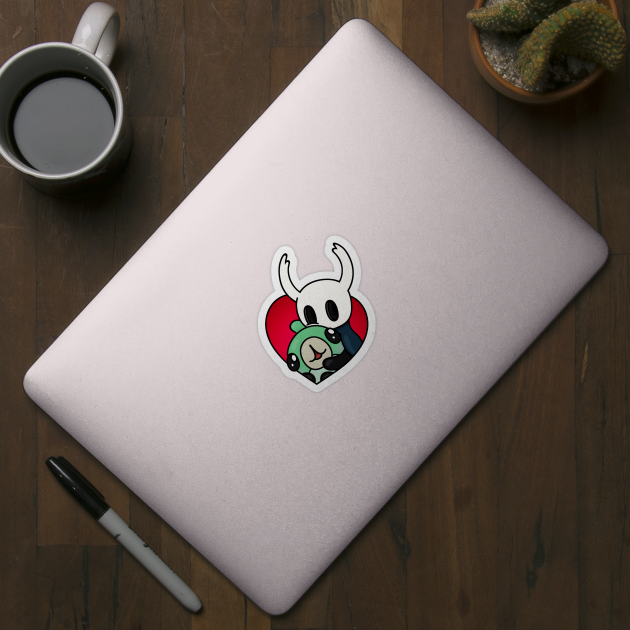 Grub and Knight Love - Hollow Knight - Sticker | TeePublic