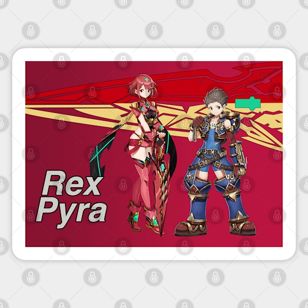 Rex and Pyra (Xenoblade Chronicles 2) - Xenoblade Chronicles - Sticker ...