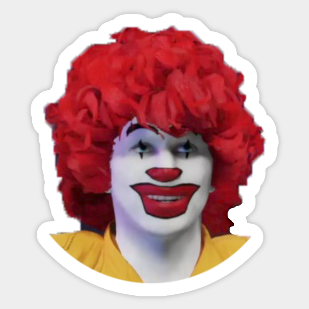 Gangster Ronald - Mcdonalds - Sticker | TeePublic