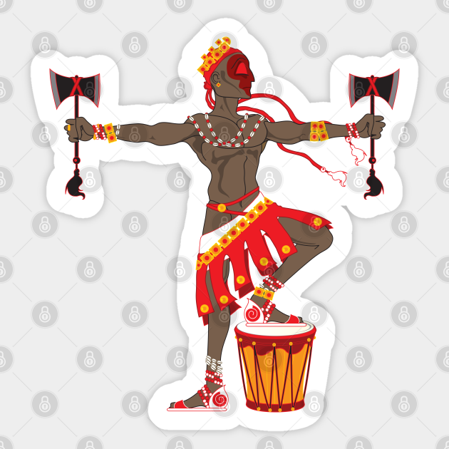 Chango - Mythology - Sticker | TeePublic