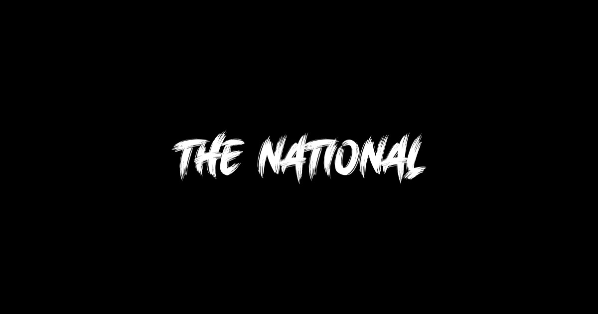 The National Band Logo Lettering - The National - Sticker | TeePublic