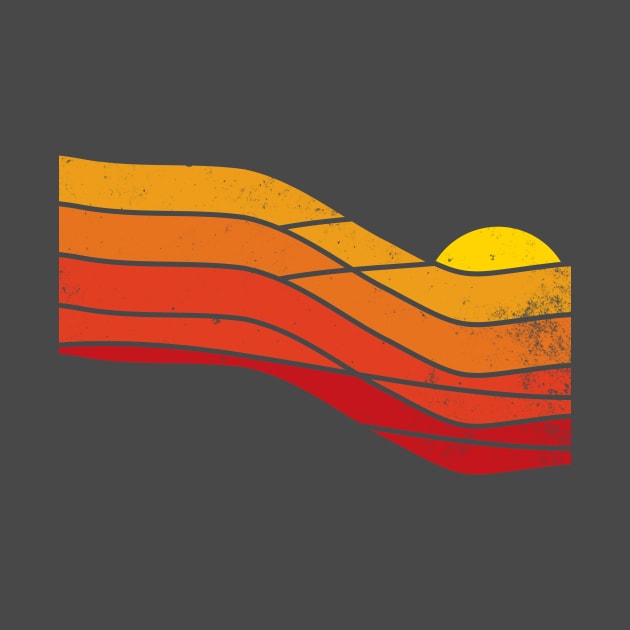 70s Retro Sunset - 70s - T-Shirt | TeePublic