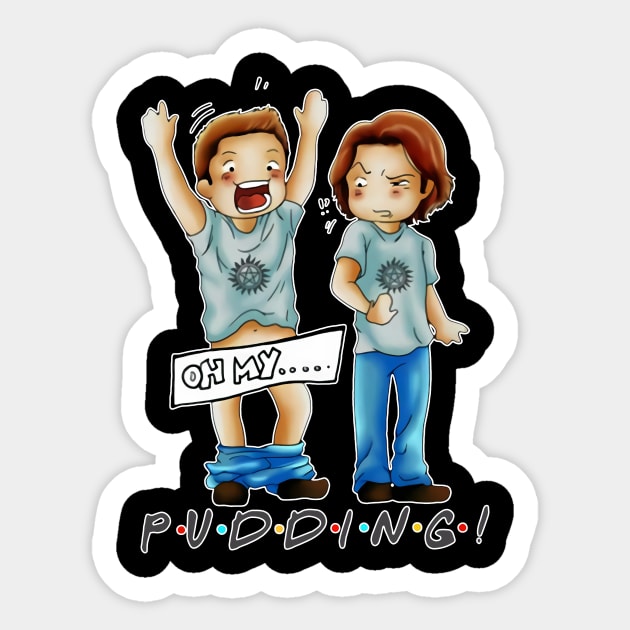 Pudding Dean Supernatural - Supernatural Movie - Sticker | TeePublic