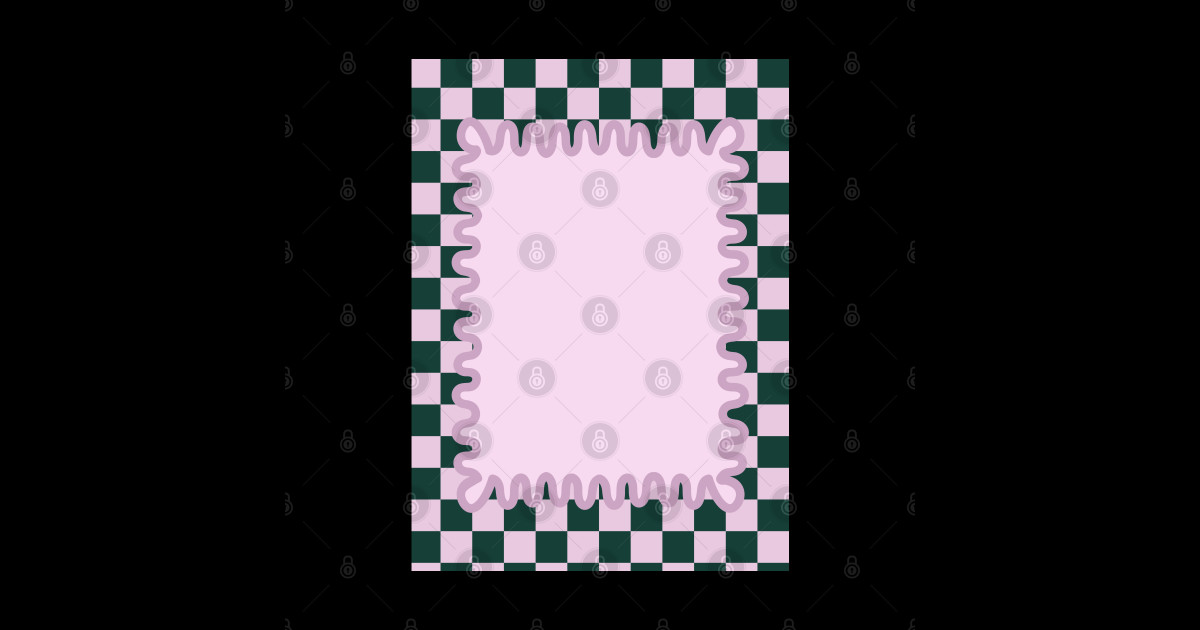 90s Checkerboard - Green - Checkerboard - Sticker | TeePublic