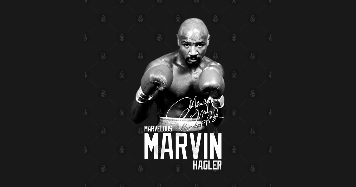 Marvelous Marvin Hagler Boxing Legend Signature Vintage Retro 80s 90s ...