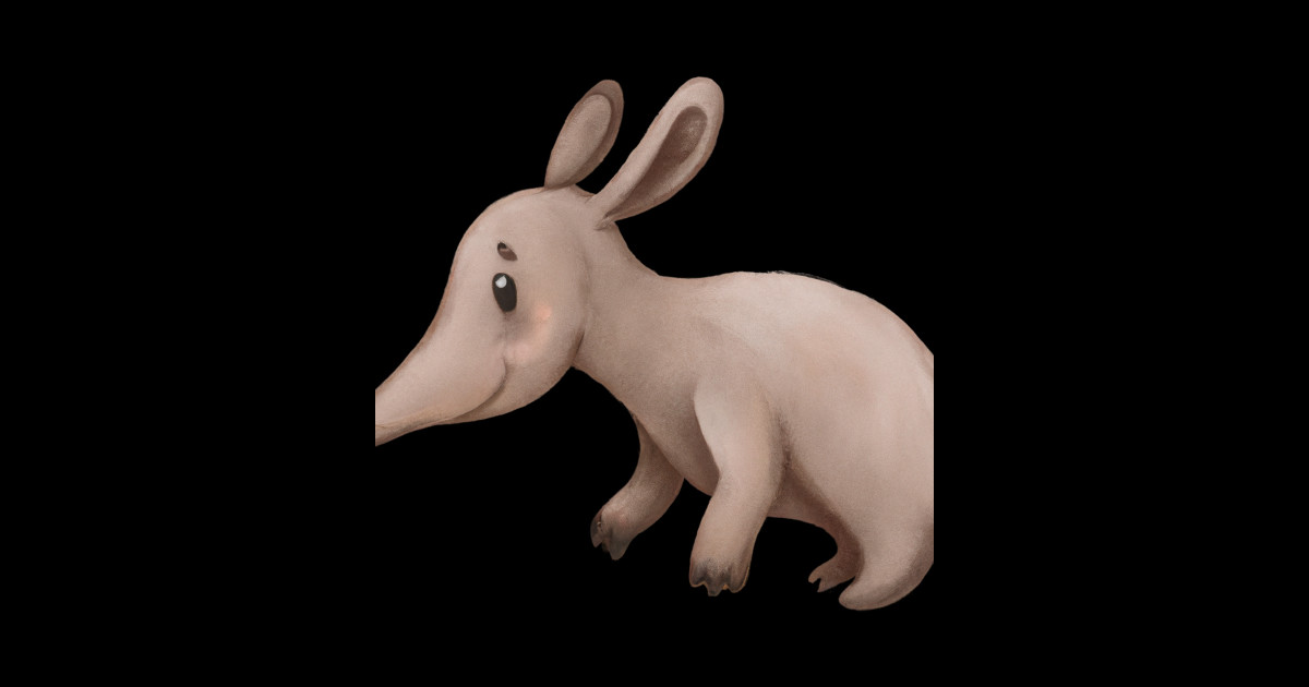 Cute Aardvark Drawing - Aardvark - Sticker | TeePublic