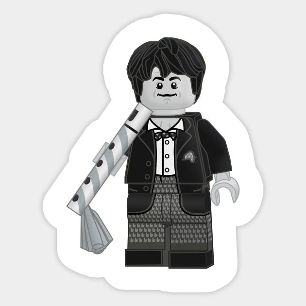 Lego Second Doctor - Doctor Who - Sticker | TeePublic