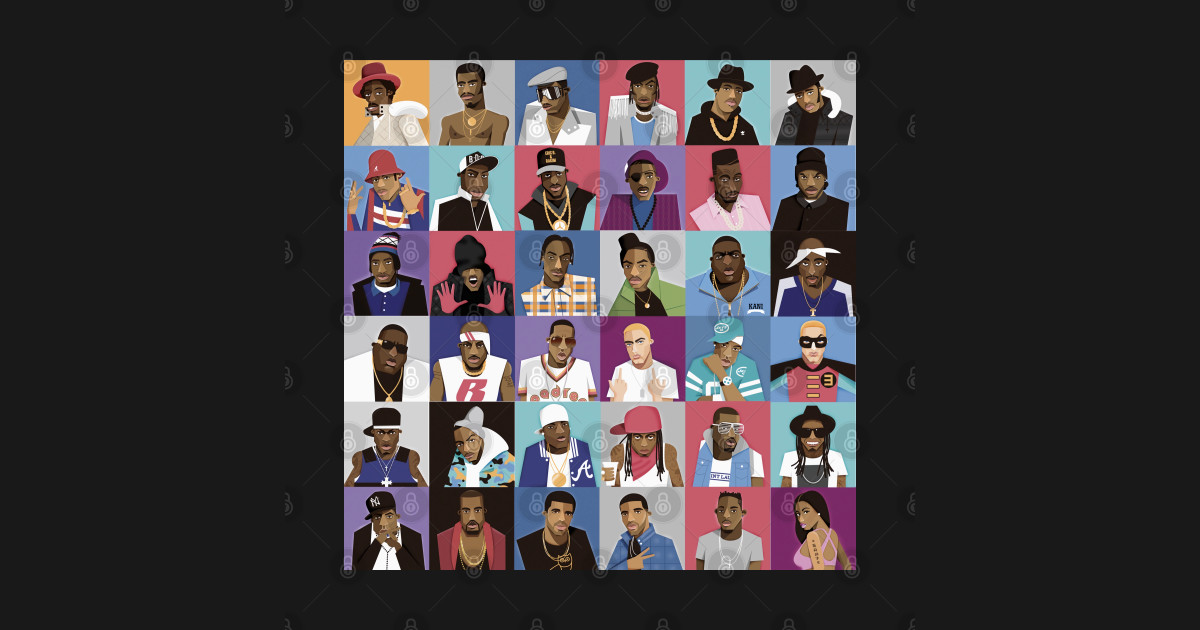 rappers fanart - Rapper - T-Shirt | TeePublic