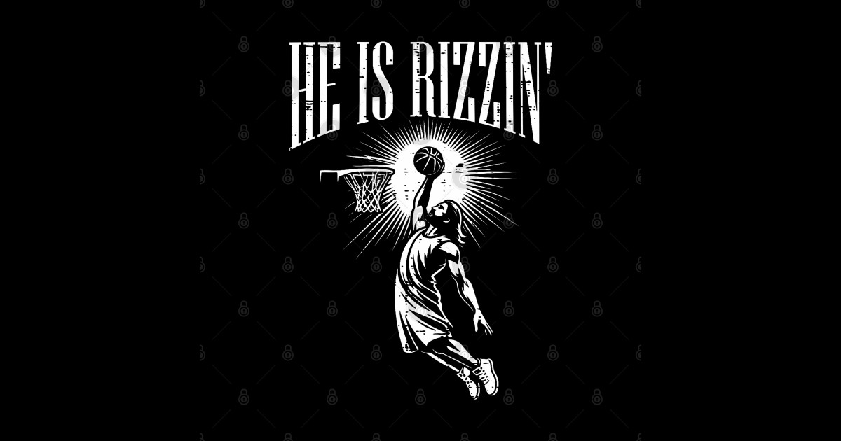 Easter He Is Rizzin Christian Religious - He Is Rizzin - Sticker ...