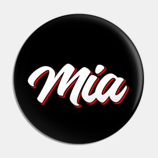 Mia Name Cool 70s Retro Font Pins and Buttons for Sale | TeePublic