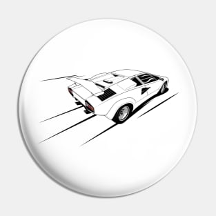 Lamborghini Countach Racing Car Pins and Buttons for Sale | TeePublic