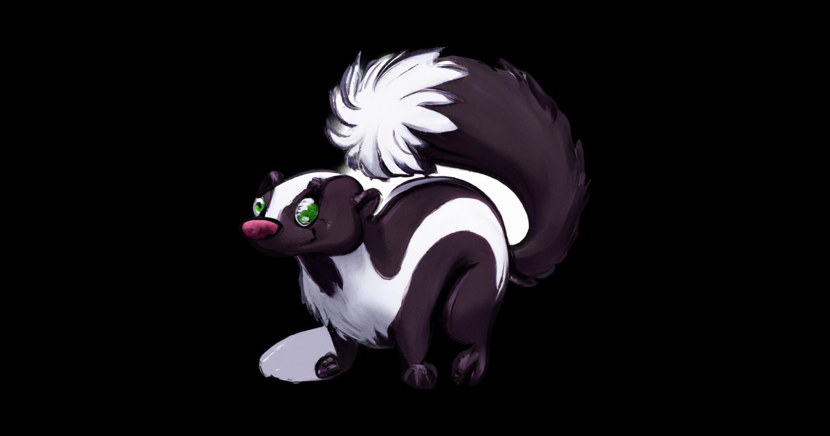 Cute Skunk Drawing Skunk Sticker Teepublic
