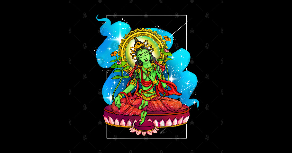 Om Tare - The Divine Feminine - Maa Tara - Tara - Sticker | TeePublic