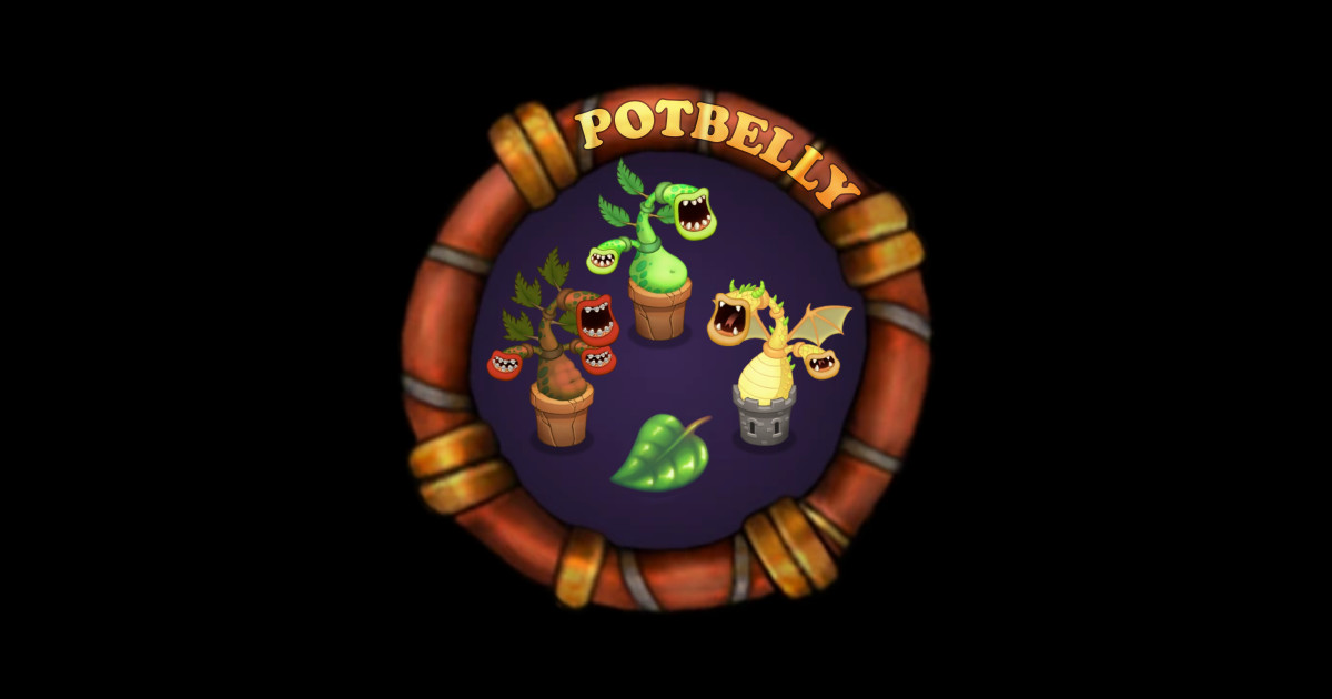 My Singing Monsters Potbelly Circle - Msm - Sticker | TeePublic