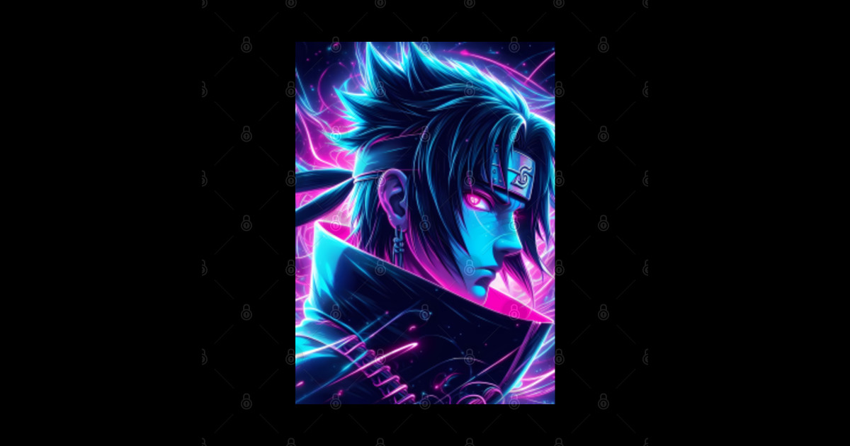 Uchiha sasuke - Narutomaki - Sticker | TeePublic