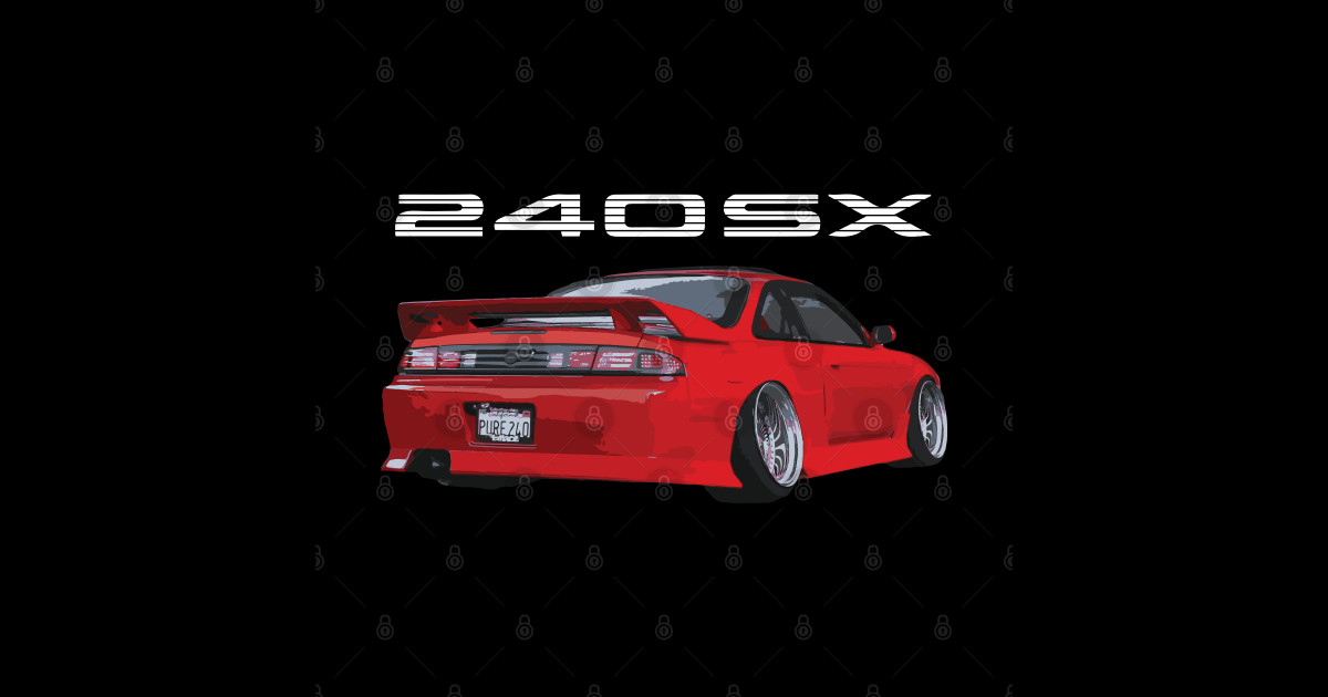 S14 240 KOUKI REAR STANCED - Nissan 240sx - Sticker | TeePublic