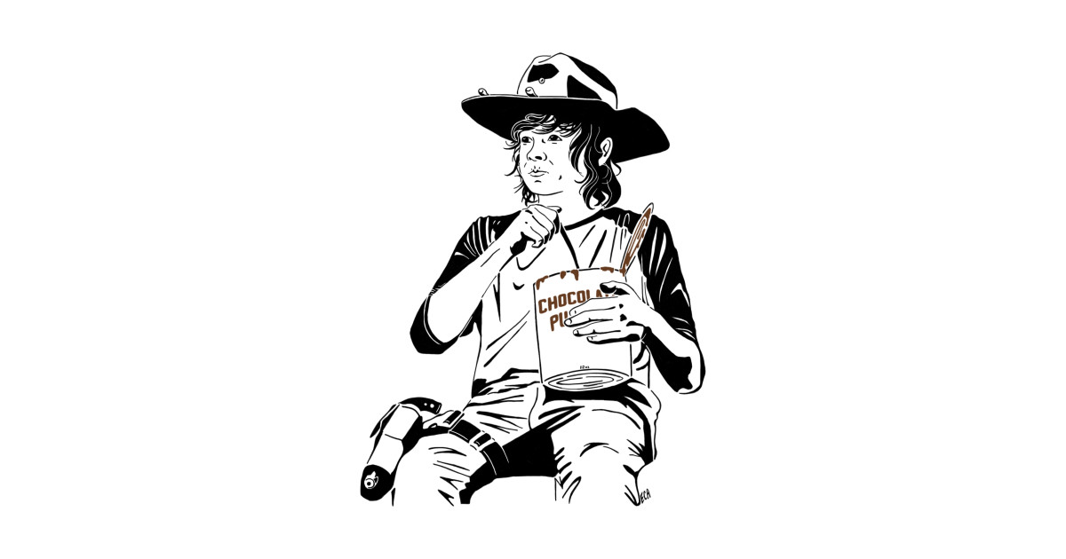 Pudding Carl Fanart - The Walking Dead - T-Shirt | TeePublic