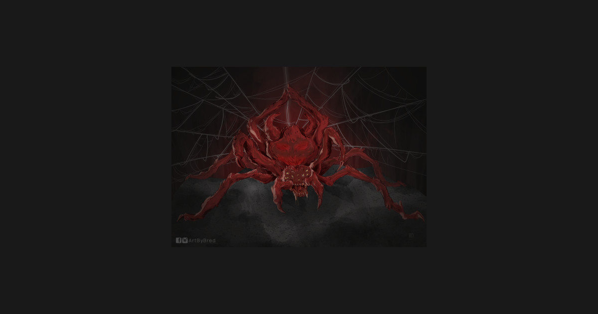 The Red Devil Spider - Games - T-Shirt | TeePublic