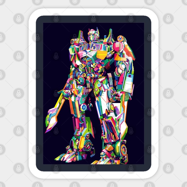 Optimus Prime WPAP - Transformers Optimus Prime - Sticker | TeePublic