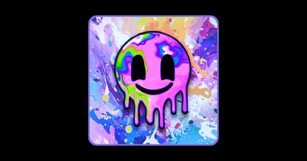 Paint Splatter Smiley - Smiley Face - T-Shirt | TeePublic