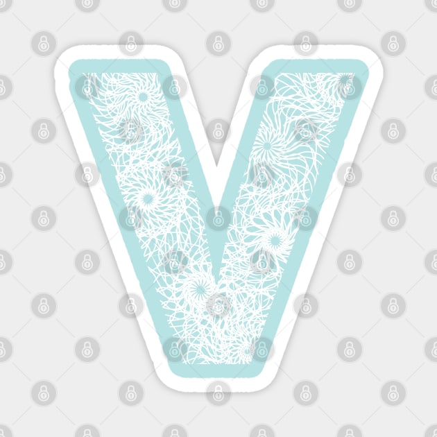 Letter V - Letter V - Magnet | TeePublic