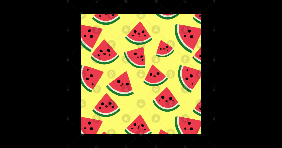 Abstract Watermelon Pattern - Watermelon - Sticker | TeePublic