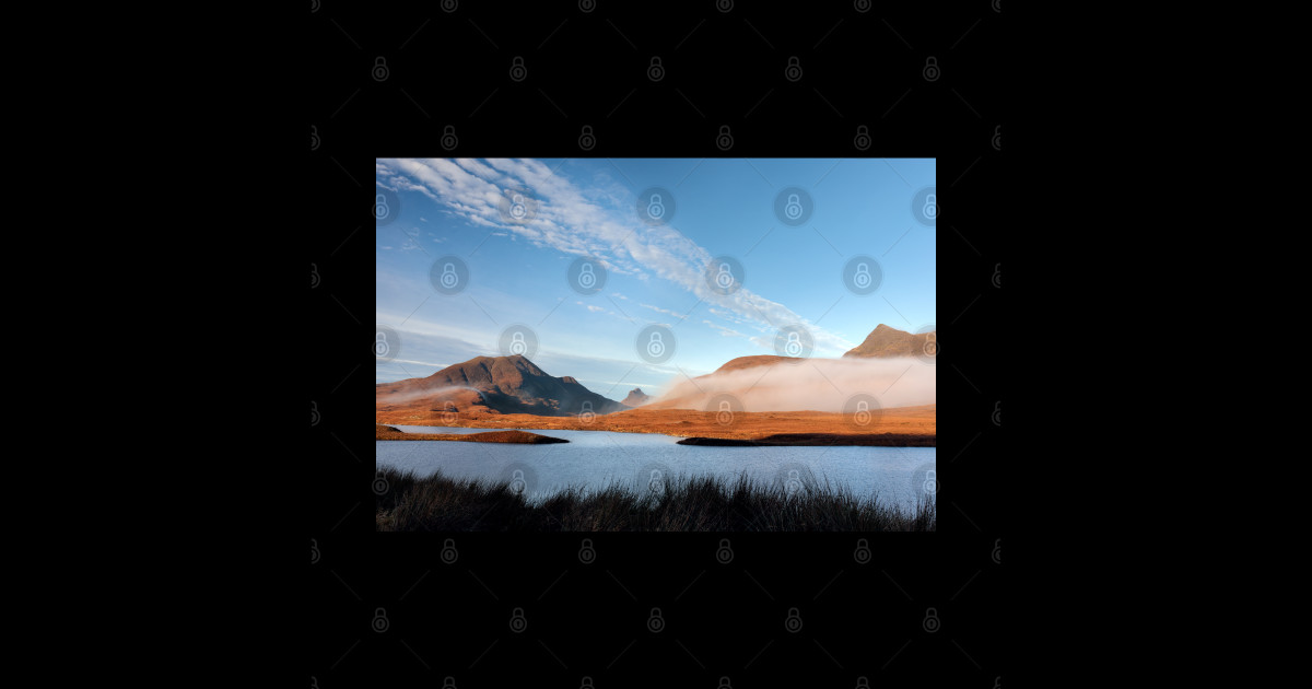 Knockan Rock Misty Mountains NW Geopark Scotland. - Assynt - Posters ...