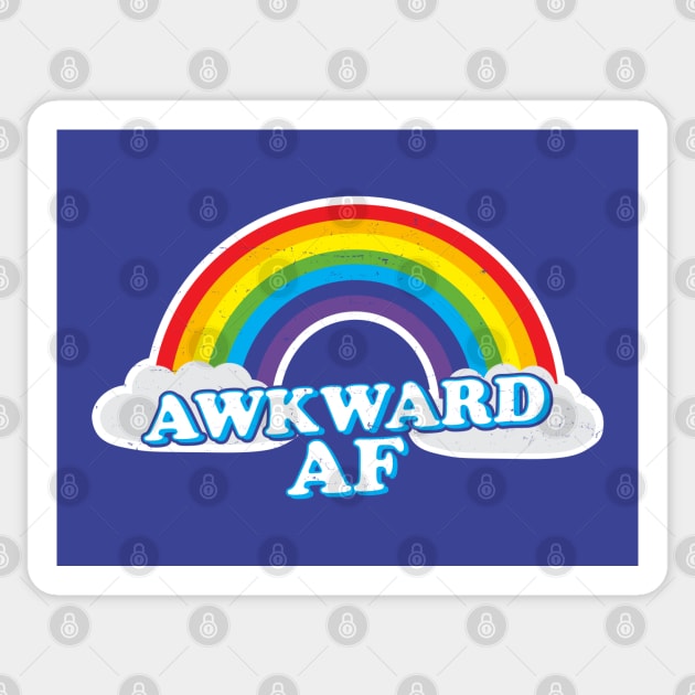 Awkward AF Rainbow - Awkward - Sticker | TeePublic